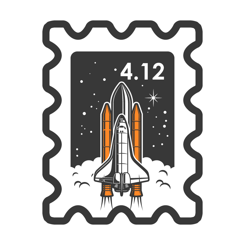 International Day of Human Space Flight - Slowly Stamps