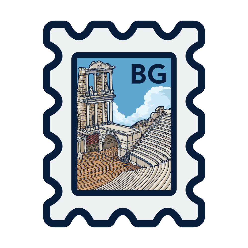 Ancient Theatre of Plovdiv - Slowly Stamps