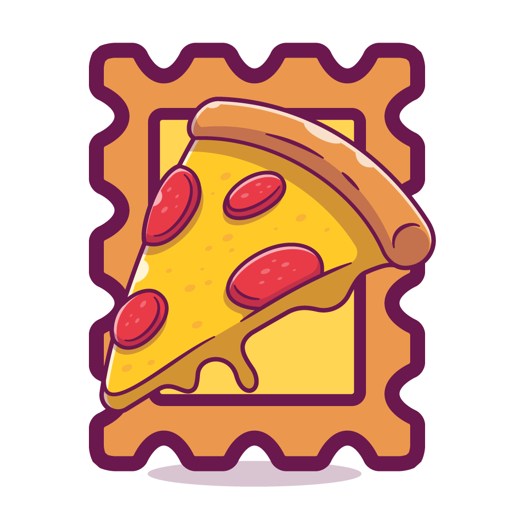 Pizza - Slowly Stamps