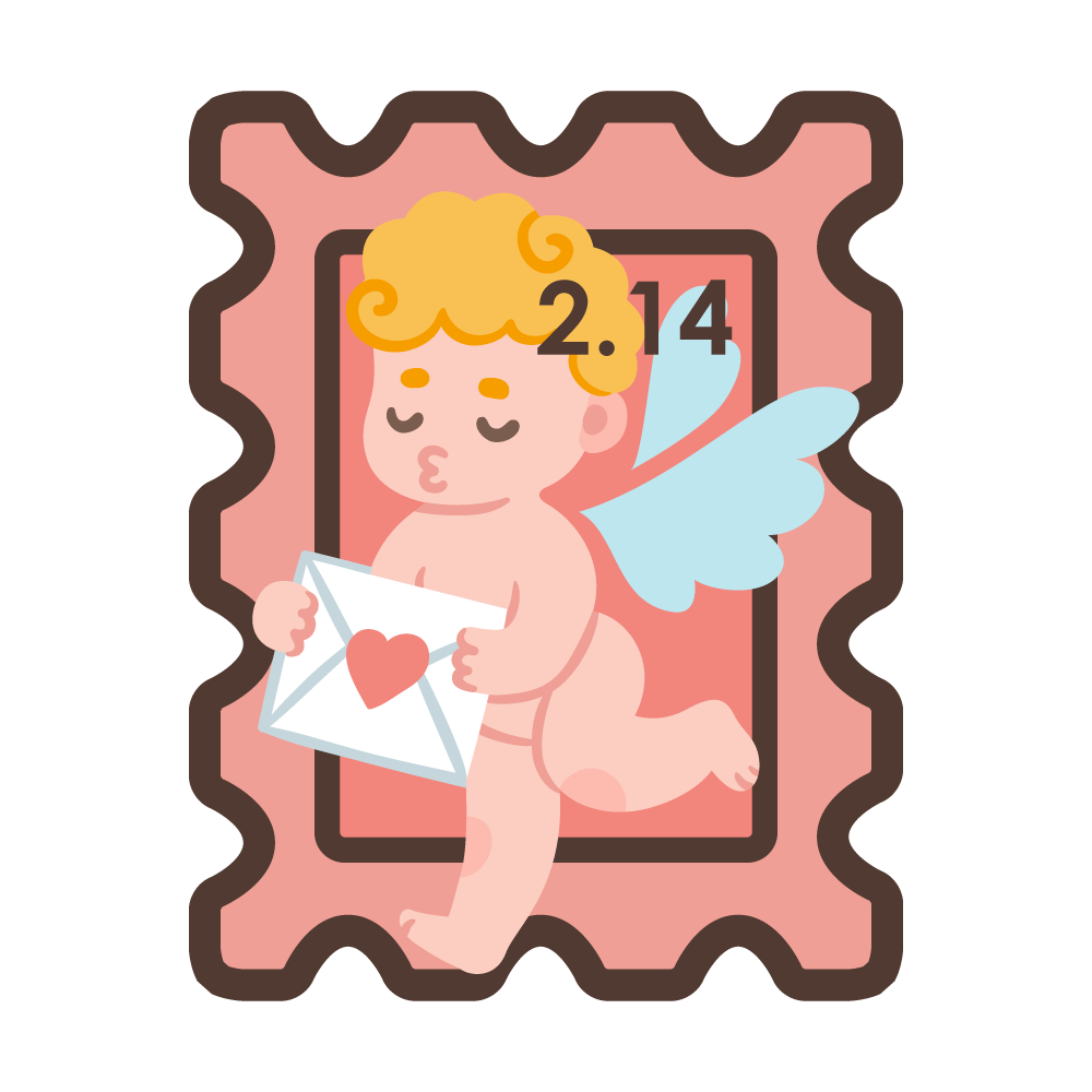 Cupid - Slowly Stamps