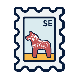 Dala Horse - Slowly Stamps