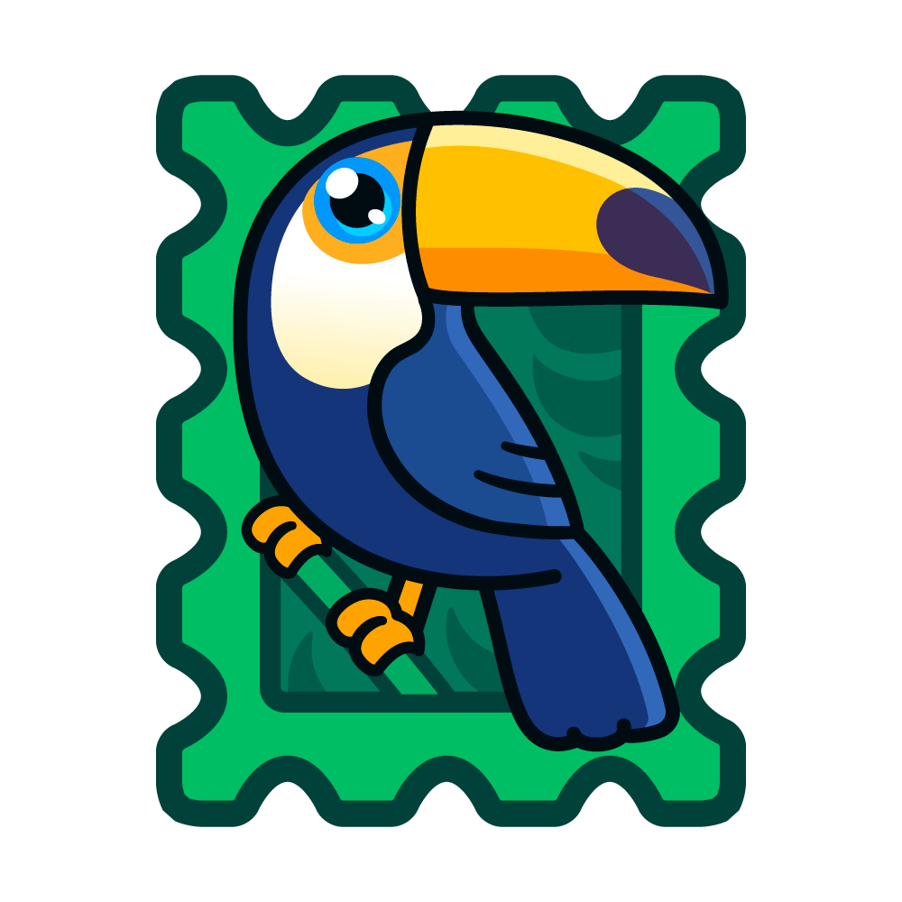 Toco Toucan - Slowlyの切手