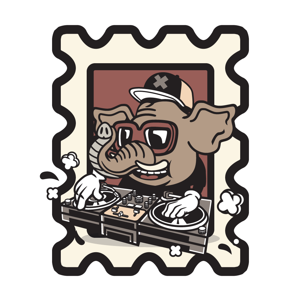 DJ Elephant - Slowlyの切手