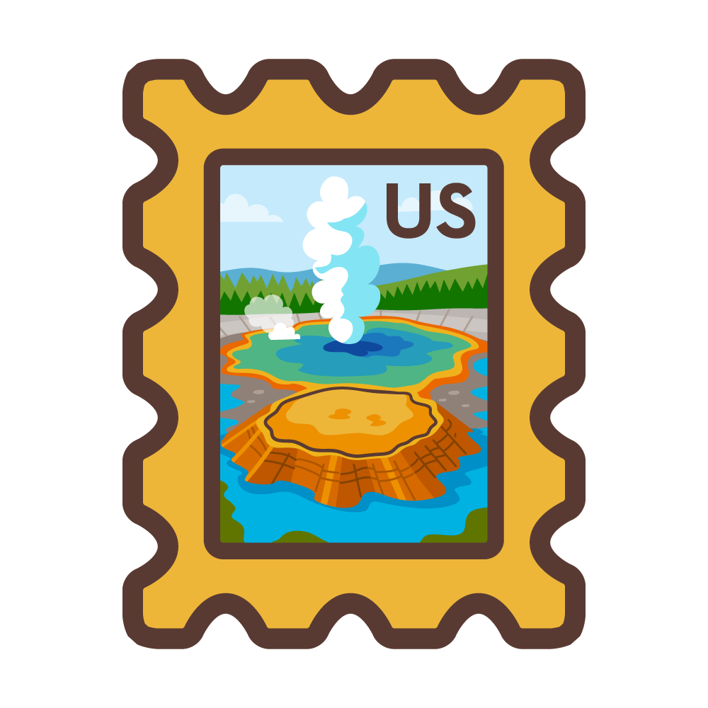 Yellowstone National Park - Slowly Stamps